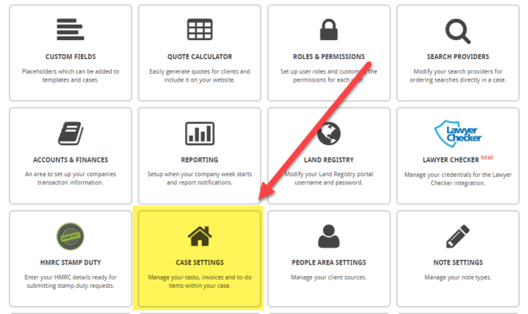 How to manage case types - Hoowla User Guides
