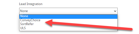 How to set the lead integration on a workflow