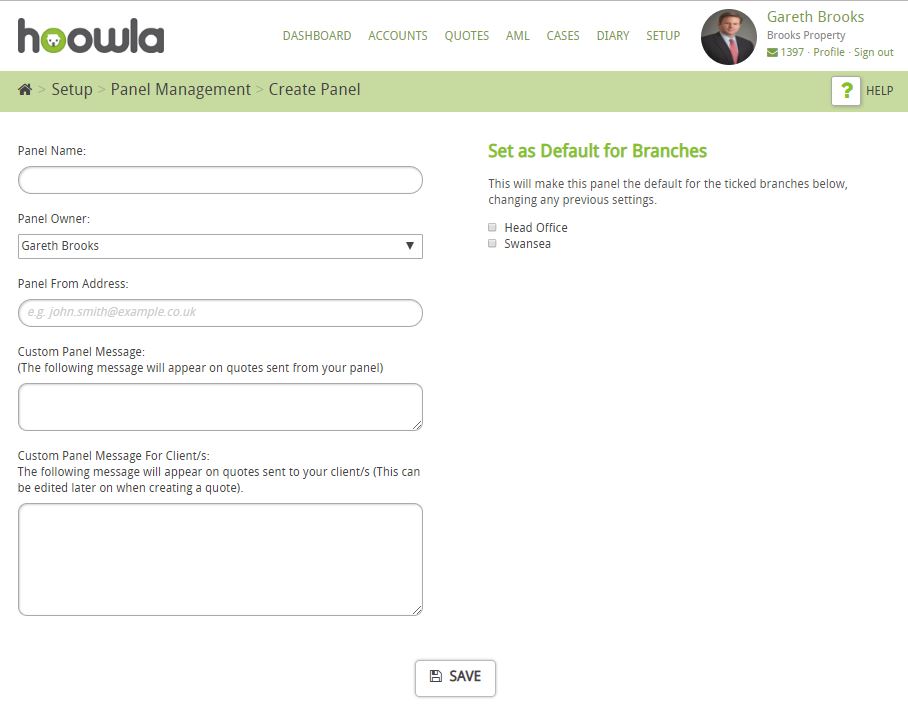 Creating a Conveyancing Panel – Hoowla User Guides