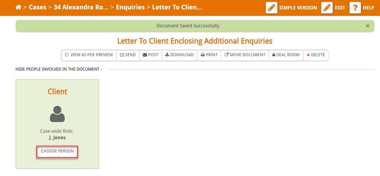 Copy letters to different recipients