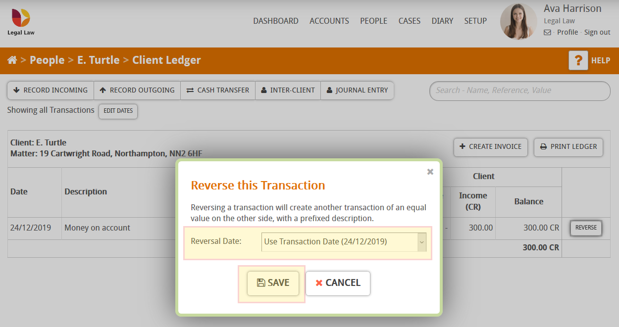 How to reverse a transaction – Hoowla User Guides