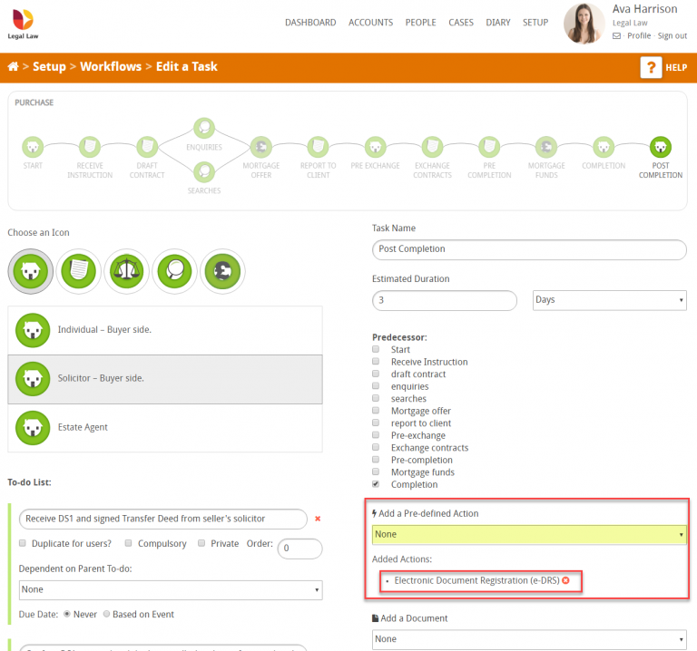 Adding the Land Registry e-DRS button to your Workflows – Hoowla User ...