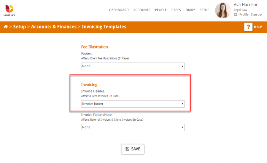 Adding a Footer to your Invoices – Hoowla User Guides