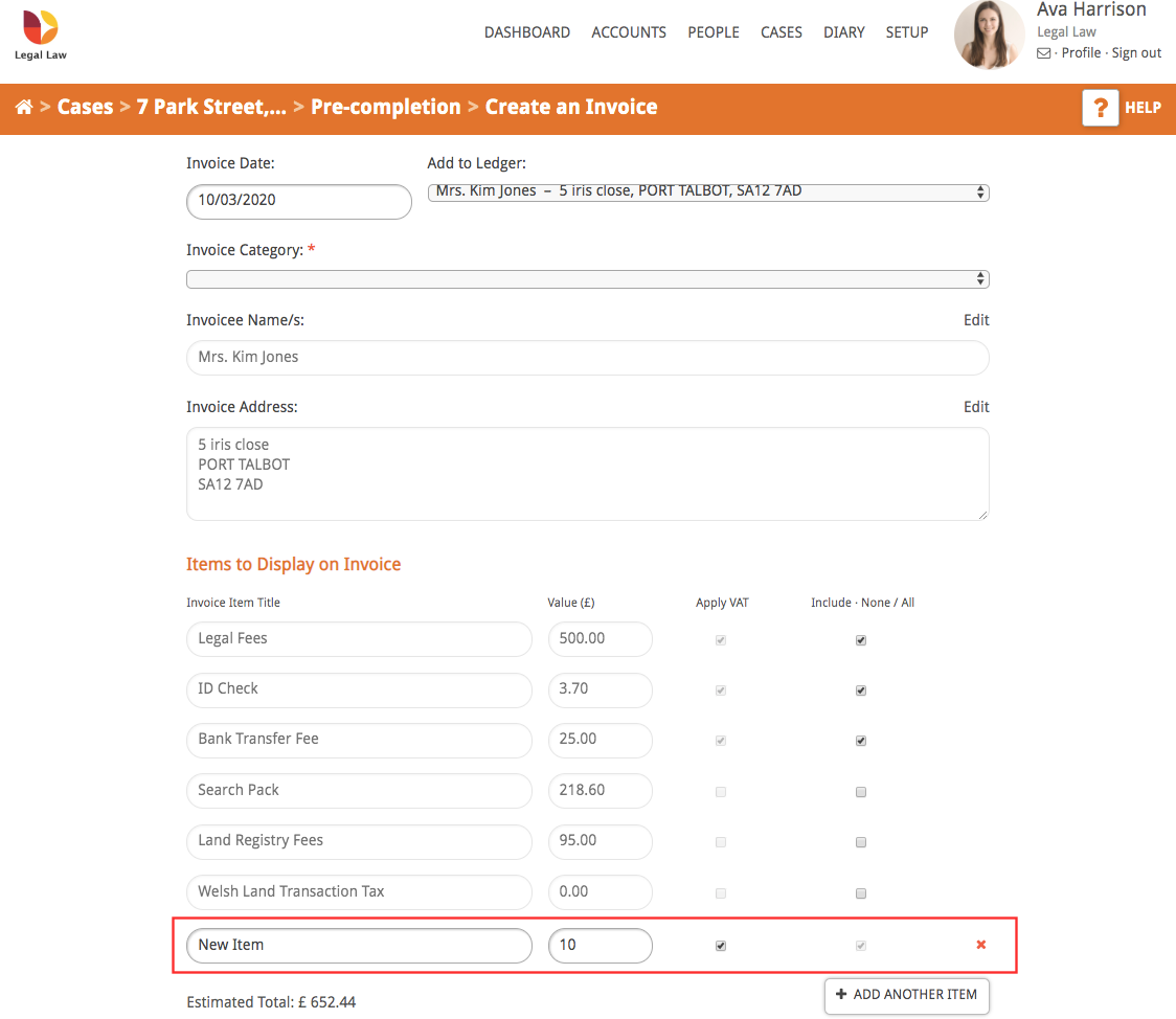 How to Set Up Invoice Categories and Items – Hoowla User Guides