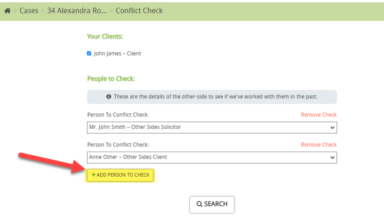 How to Perform a Conflict Check – Hoowla User Guides