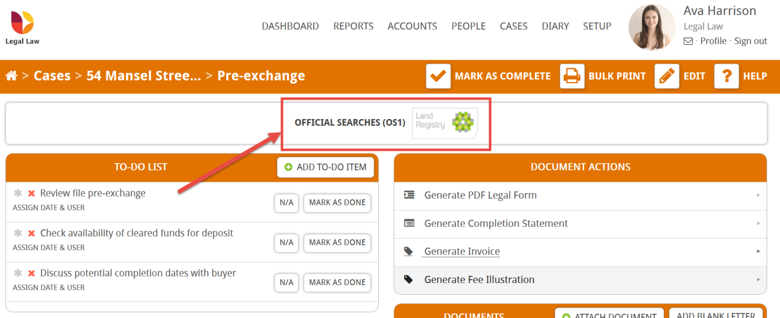 Ordering an OS1 official search with priority – Hoowla User Guides