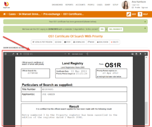 Ordering an OS1 official search with priority – Hoowla User Guides
