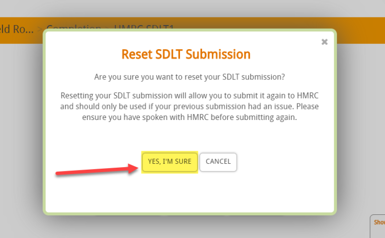 How to Reset SDLT – Hoowla User Guides