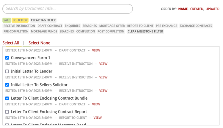 How to use the bulk print feature